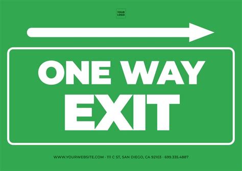 Exit This Way Sign Printable
