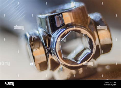 Multi Wrench Socket Tool Closeup Stock Photo Alamy