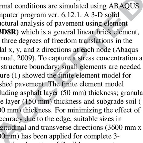 Boundary Conditions Using Abaqus Program For Pavement Model Download Scientific Diagram
