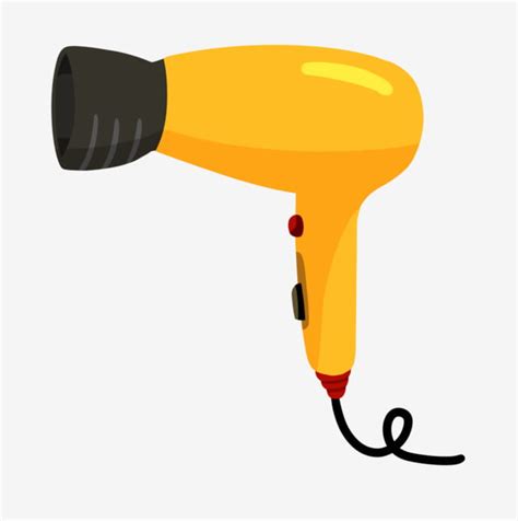 노란 머리 일러스트 건조기 헤어 드라이기 그림 손으로 그린 가전 제품 전기 매일 용품 머리 부는 블로우 성형 Png 일러스트 및 Psd 이미지 무료 다운로드 Pngtree