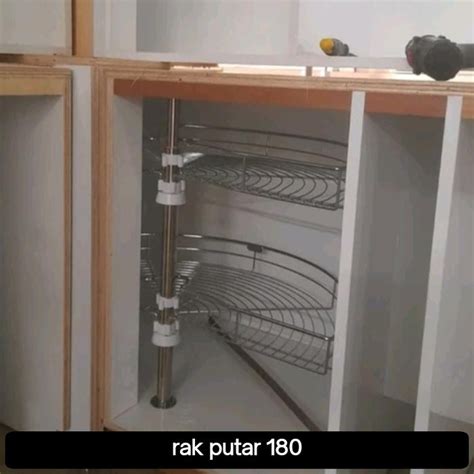 Jual Rak Sudut Dapur Putar Sudut 270 Sudut Kabinet Putar 270 Rak