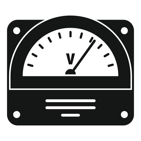 Voltmeter Icon Simple Style 14615003 Vector Art At Vecteezy