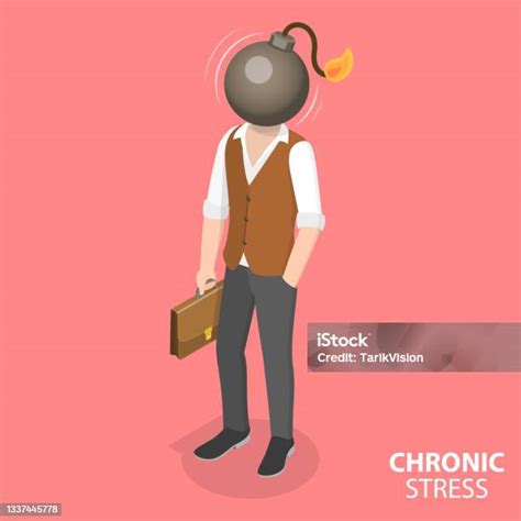 만성 스트레스의 3d 등소 측정 플랫 벡터 개념 적 그림 Tire Burnout에 대한 스톡 벡터 아트 및 기타 이미지 Tire Burnout 정서적 탈진 유머