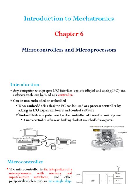 Introduction To Mechatronics Microcontrollers And Microprocessors