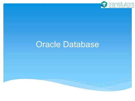 oracle database computer science pptx databases computer