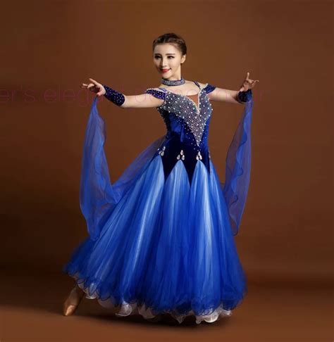 New Ballroom Dance Costumes Sexy Spandex Evlvet Sleeveless Ballroom