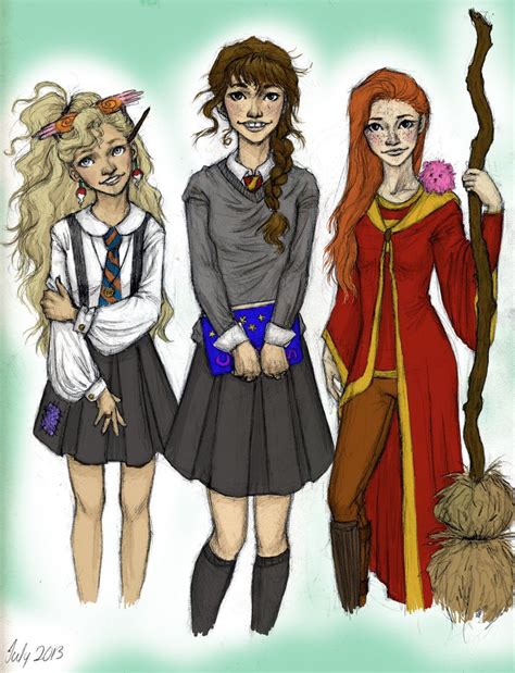 Ginny Weasley And Hermione Granger And Luna Lovegood