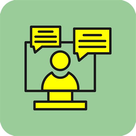 Interview Vector Icon Design 21007151 Vector Art At Vecteezy