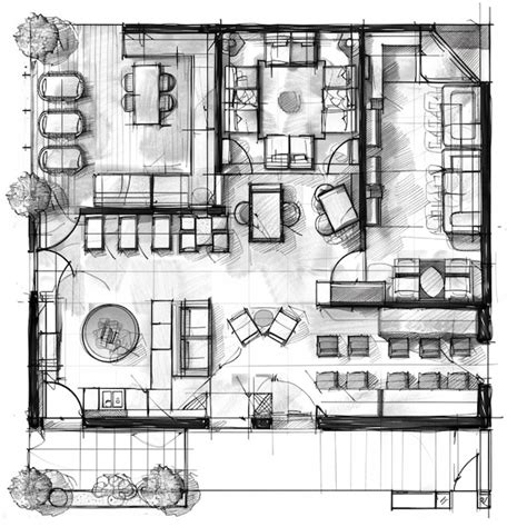 Premium Photo A Detailed Layout Plan For A Trendy Caf With Optimal Seating Arrangement