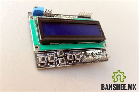 Lcd Keypad Shield Lcd 16x2 Y Teclado De 6 Botones Arduino 8900 En