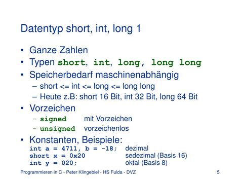 PPT Informatik II Grundlagen Der Programmierung Programmieren In C