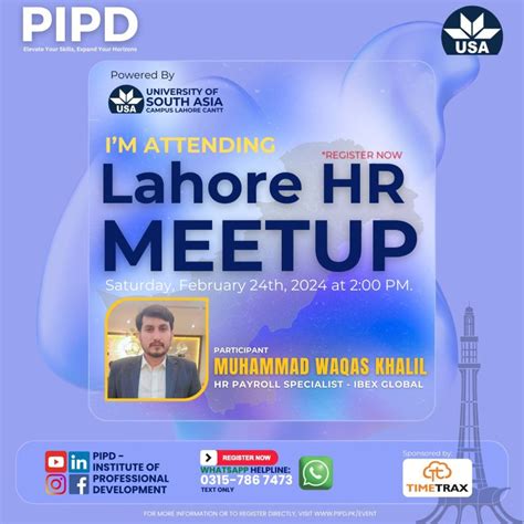 Muhammad Waqas Khalil On Linkedin Hrmeetup Learninganddevelopment Hrprofessionals
