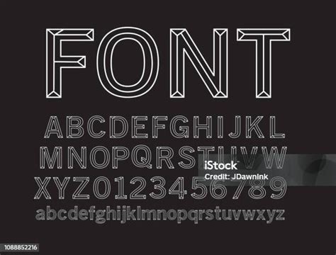 와이어 프레임 윤곽선 비스듬한 3d 알파벳 디자인 모음 컴퓨터 글자에 대한 스톡 벡터 아트 및 기타 이미지 컴퓨터 글자 3차원 형태 와이어 프레임 모델 Istock
