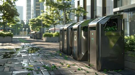 Iotenabled Smart Waste Management System Premium Ai Generated Image