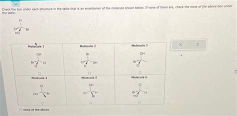 solved check the box under each structure in the table that