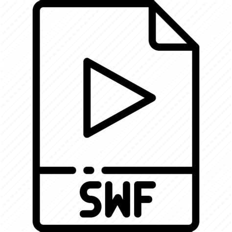 Extension File Format Name Swf Type Icon Download On Iconfinder