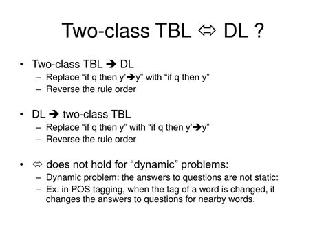 Ppt Transformation Based Error Driven Learning Tbl Powerpoint