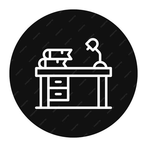 Premium Vector Study Table Vector Illustration