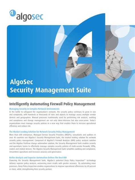 algosec security management suite pdf risk management automation
