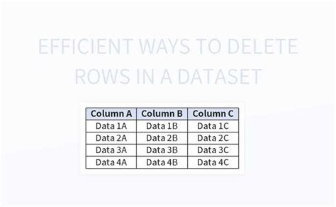 Streamlining Data Deletion Methods For Improved Efficiency Excel
