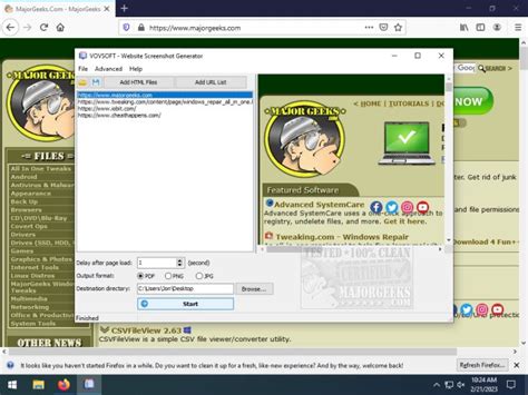 download vovsoft website screenshot generator majorgeeks