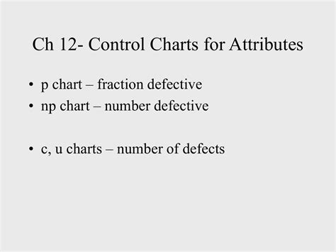 C Chart Vs U Chart Keski
