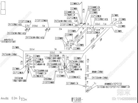 金属燃气管道施工图下载【id 1142698893】 知末案例馆