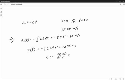 Solved An Object Is Moving Along The X Axis At T 0 It Has Velocity V0x 200 Ms Starting