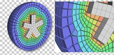 Mesh Generation Types Of Mesh Hexahedron Unstructured Grid Polygon Mesh PNG Clipart Algorithm