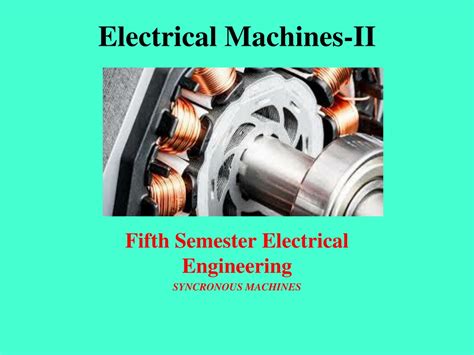 Ppt Electrical Machines Ii Powerpoint Presentation Free Download
