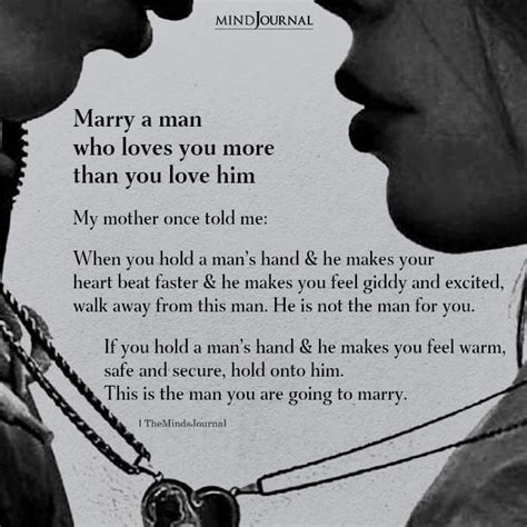 Marrying A Man Who Loves You More Inspiring Quotes