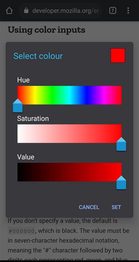 chrome s native color picker is android 4 vintage r android