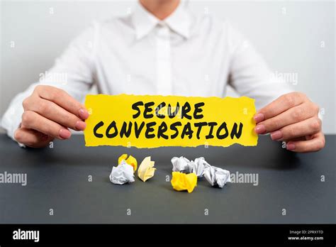 conceptual display secure conversation conceptual photo secured