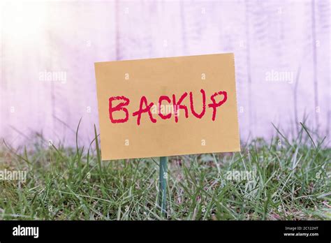 Writing Note Showing Backup Business Concept For Process That Protects Important Information