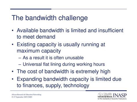 PPT Bandwidth Management And Optimization In Research And Education Institutions In Low