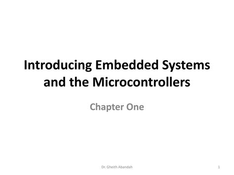 Ppt Introducing Embedded Systems And The Microcontrollers Powerpoint Presentation Id501675