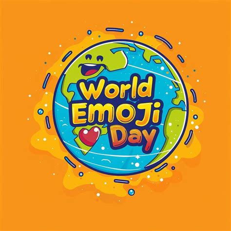 dynamic and attractive design for world emoji day premium ai generated image