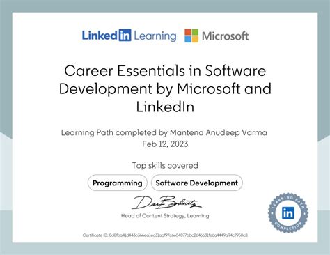 Mantena Anudeep Varma On Linkedin Certificate Of Completion