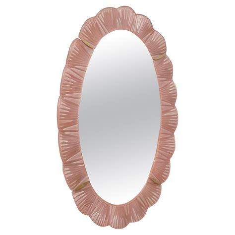 Vintage Murano Glass And Brass Mirror At 1stdibs