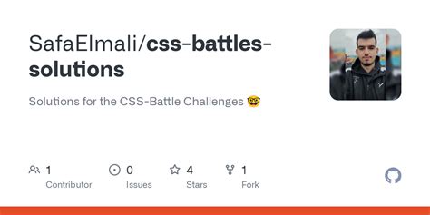 Github Safaelmalicss Battles Solutions Solutions For The Css Battle Challenges 🤓