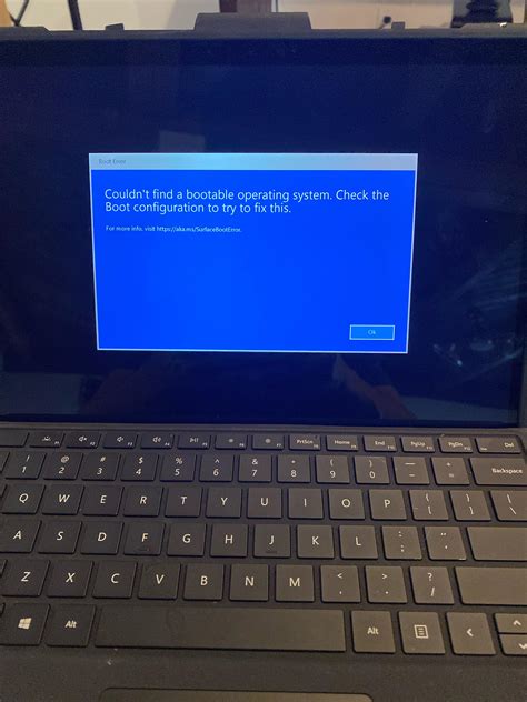 Surface Pro X Boot Issue Couldnt Find A Bootable Operating System Check Boot Configuration