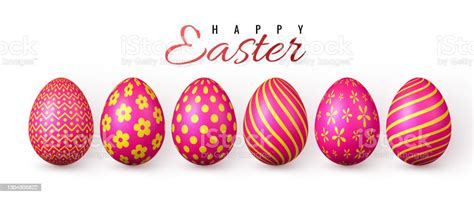 행복한 부활절 흰색 배경에 색상 부활절 달걀 벡터 일러스트레이션 디자인 요소에 대한 스톡 벡터 아트 및 기타 이미지 디자인 요소 부활절 달걀 0명 Istock