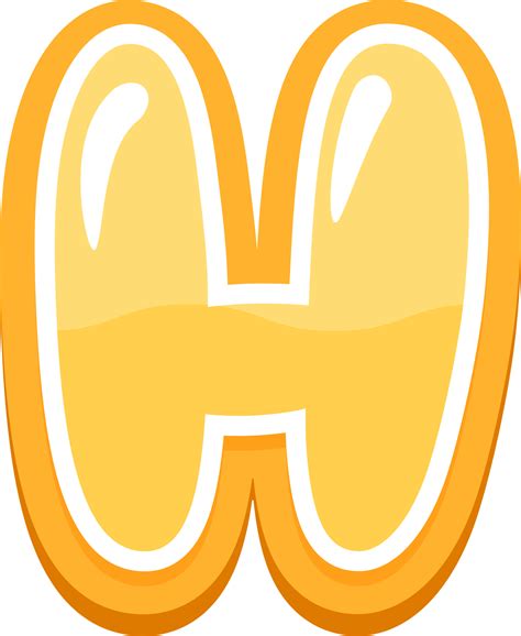 Cute Alphabet Letter H Png
