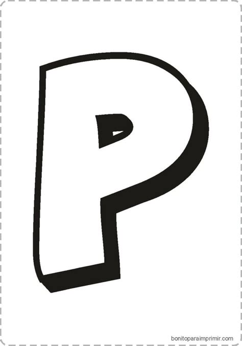 Molde Letra P D Para Imprimir Gratis Letras Do Alfabeto