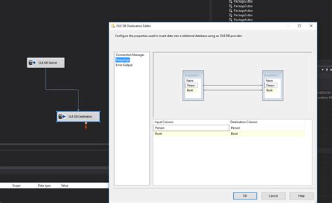 Sql When I Am Creating Ole Db Destination It Shows Error How Can I Solve It Stack Overflow