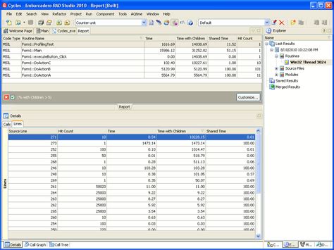 Performance Profiler Tutorial 4 Finding Bottlenecks Aqtime Documentation