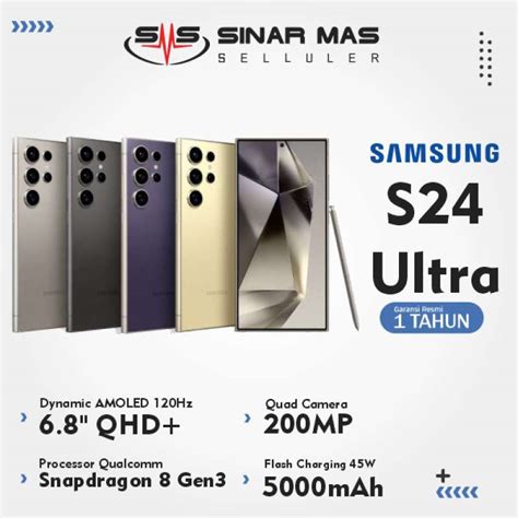 Jual Samsung Galaxy S24 Ultra 12gb 256gb Smartphone Ai S Pen Garansi Resmi Titanium Gray