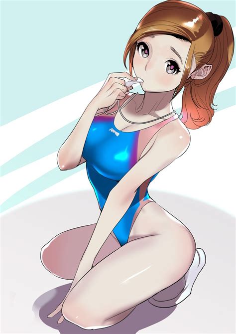 Pool Monitor Part Timer Original Drawn By Dytm Danbooru