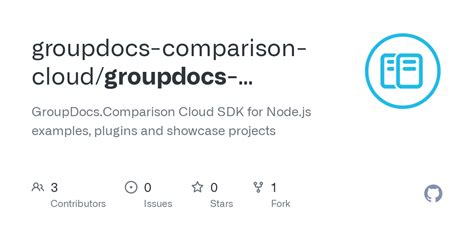 Github Groupdocs Comparison Cloud Groupdocs Comparison Cloud Node
