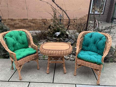 2 кресла х1 столик гриб квадратный подушки — цена 6100 грн в